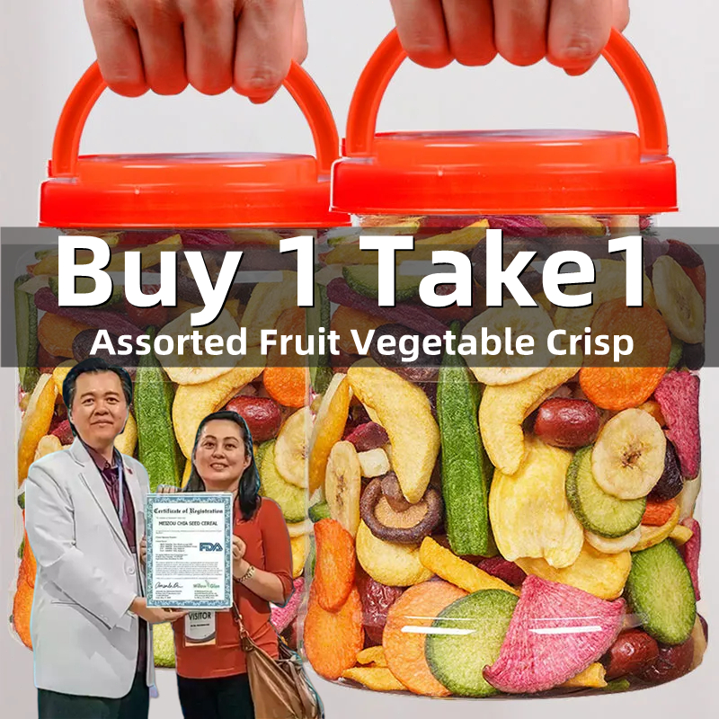 【Buy 1 take 1】12 types fruit and vegetable crisp mix vegetables dry assorted dried fruit crisps ...