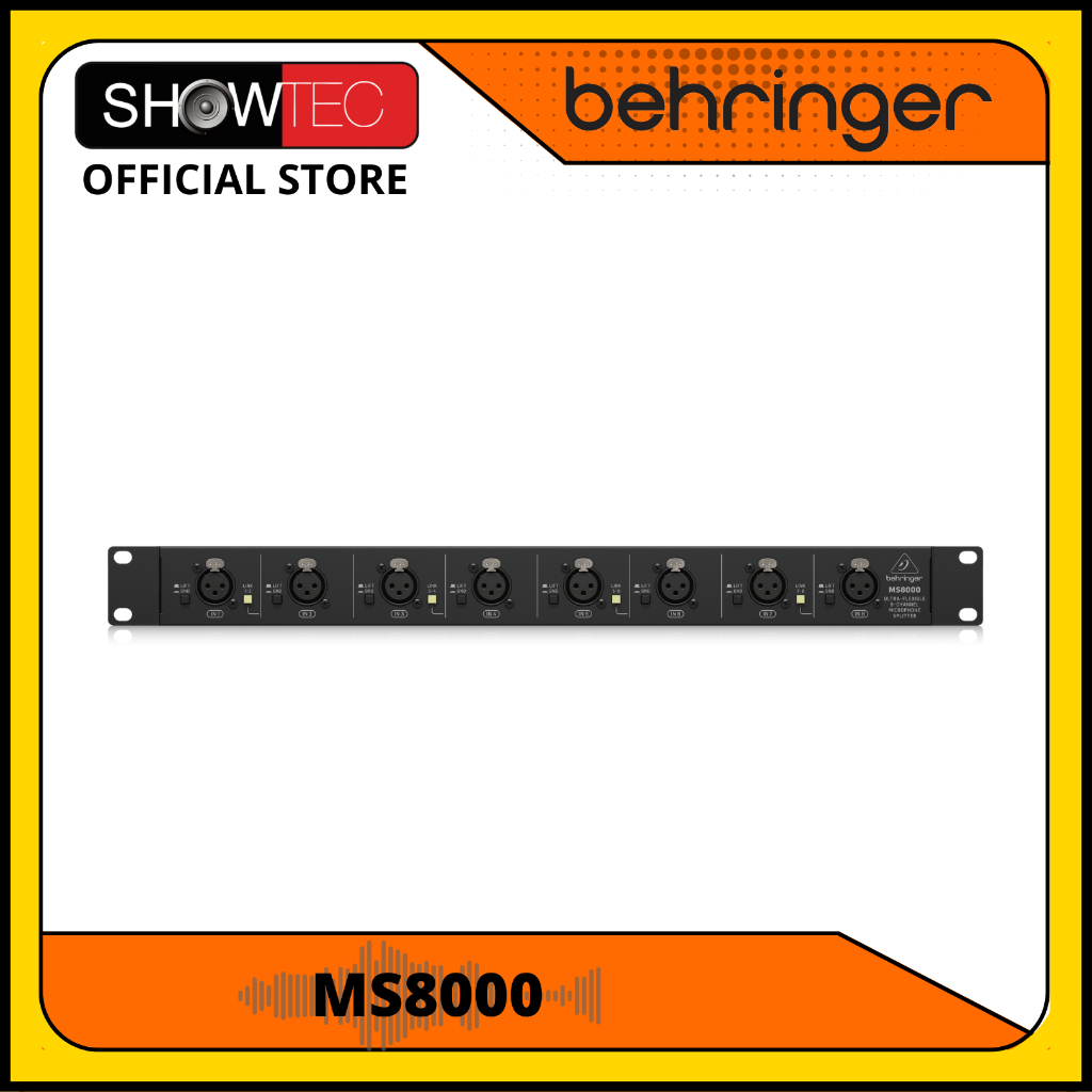 BEHRINGER MS8000 - Ultra-Flexible 8-Channel Microphone Splitter | Shopee Philippines