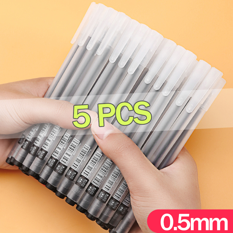 Gel Pen Ballpen Neutral Pen Black Frosted Full Needle Tube 0.5mm ...