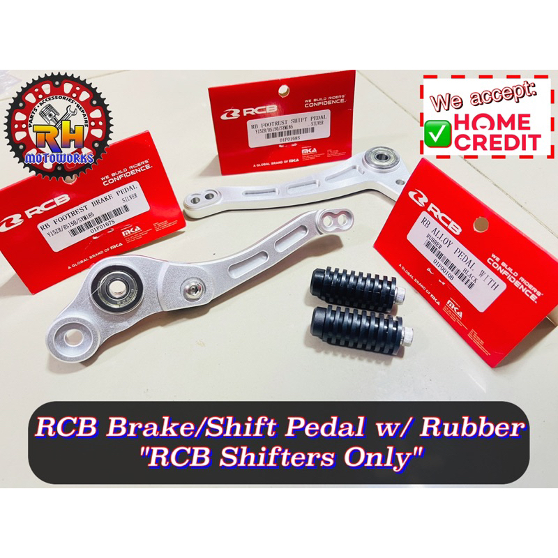 RCB SHIFT & BRAKE PEDALS with Rubber Alloy for Sniper 150/155, RS150 ...