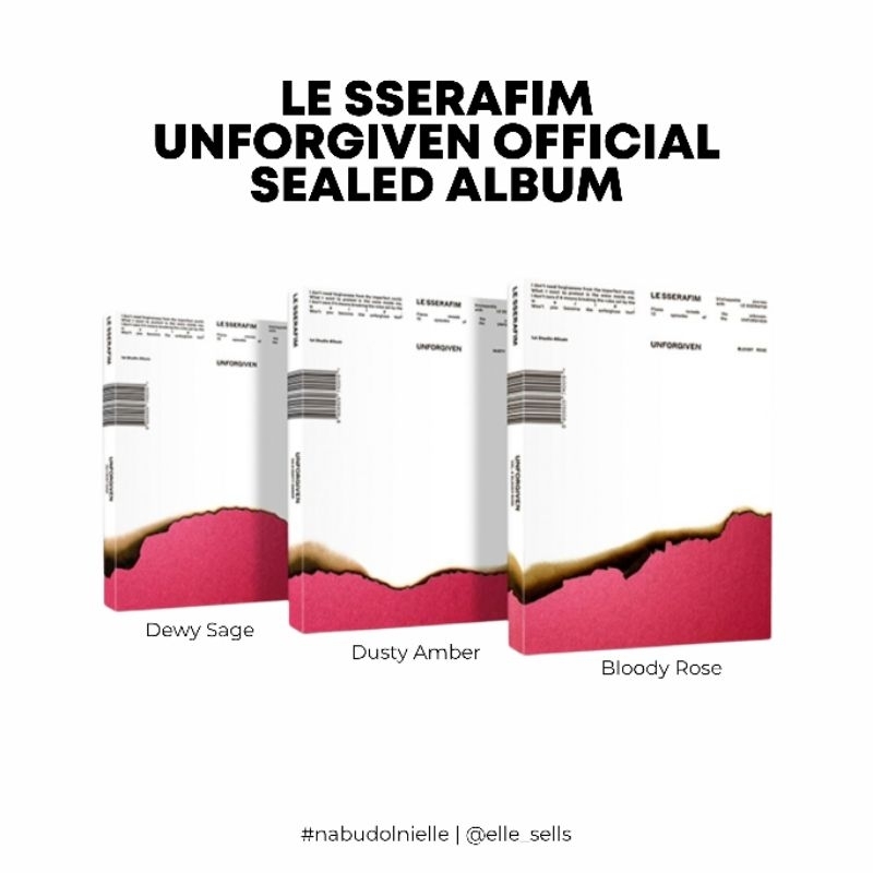 LE SSERAFIM Unforgiven Sealed Album | ONHAND Lesserafim Official 1st ...