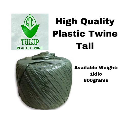 Tali Plastic Twine HIGH QUALITY TULIP BRAND 1KG OR 800G / Plastic Straw ...
