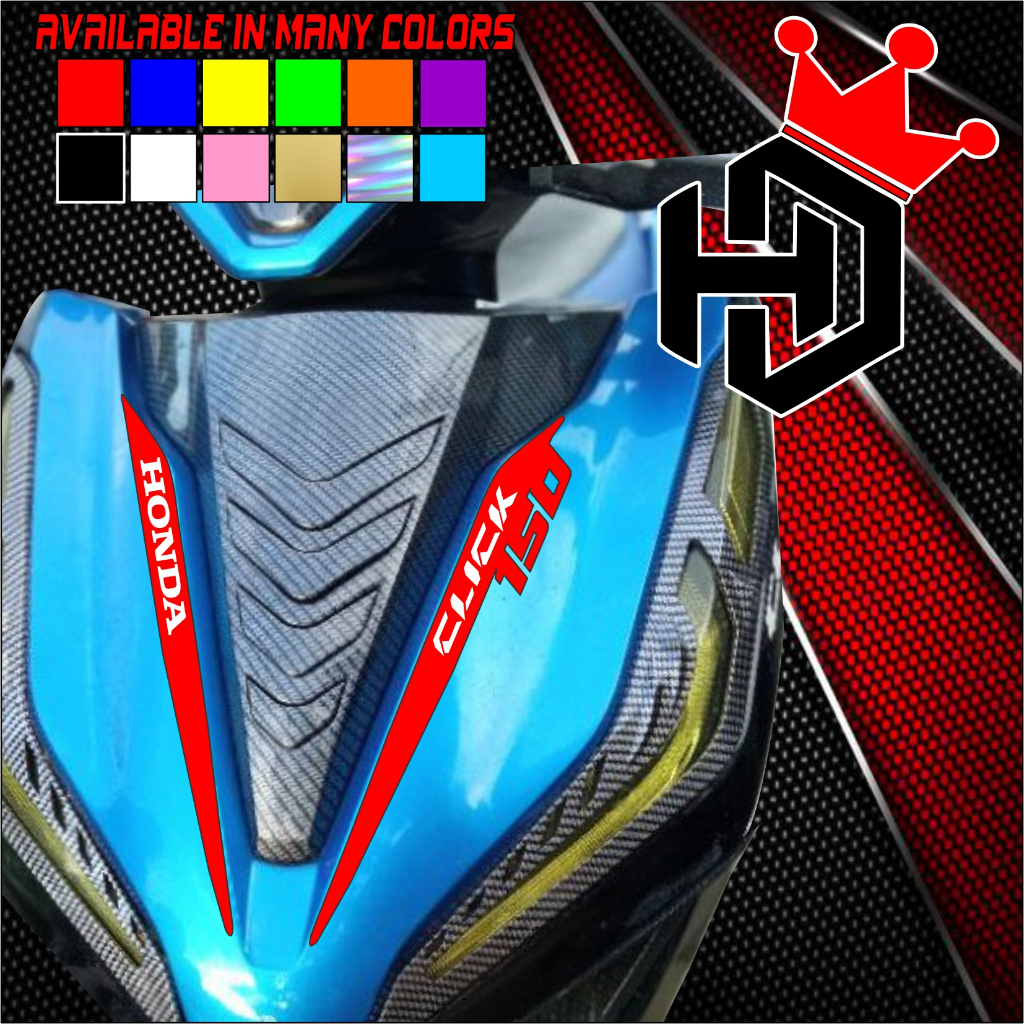 honda click front sticker lining 125 150 cut sticker waterproof ...