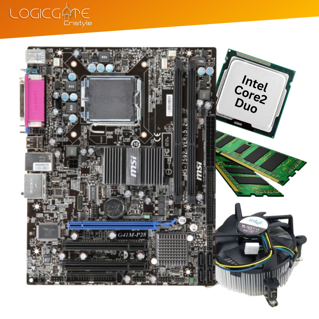 BUNDLE G41 Core2duo 2.3 GHz | 4GB DDR3 | LGA 775 Mobo | Free: HSF ...