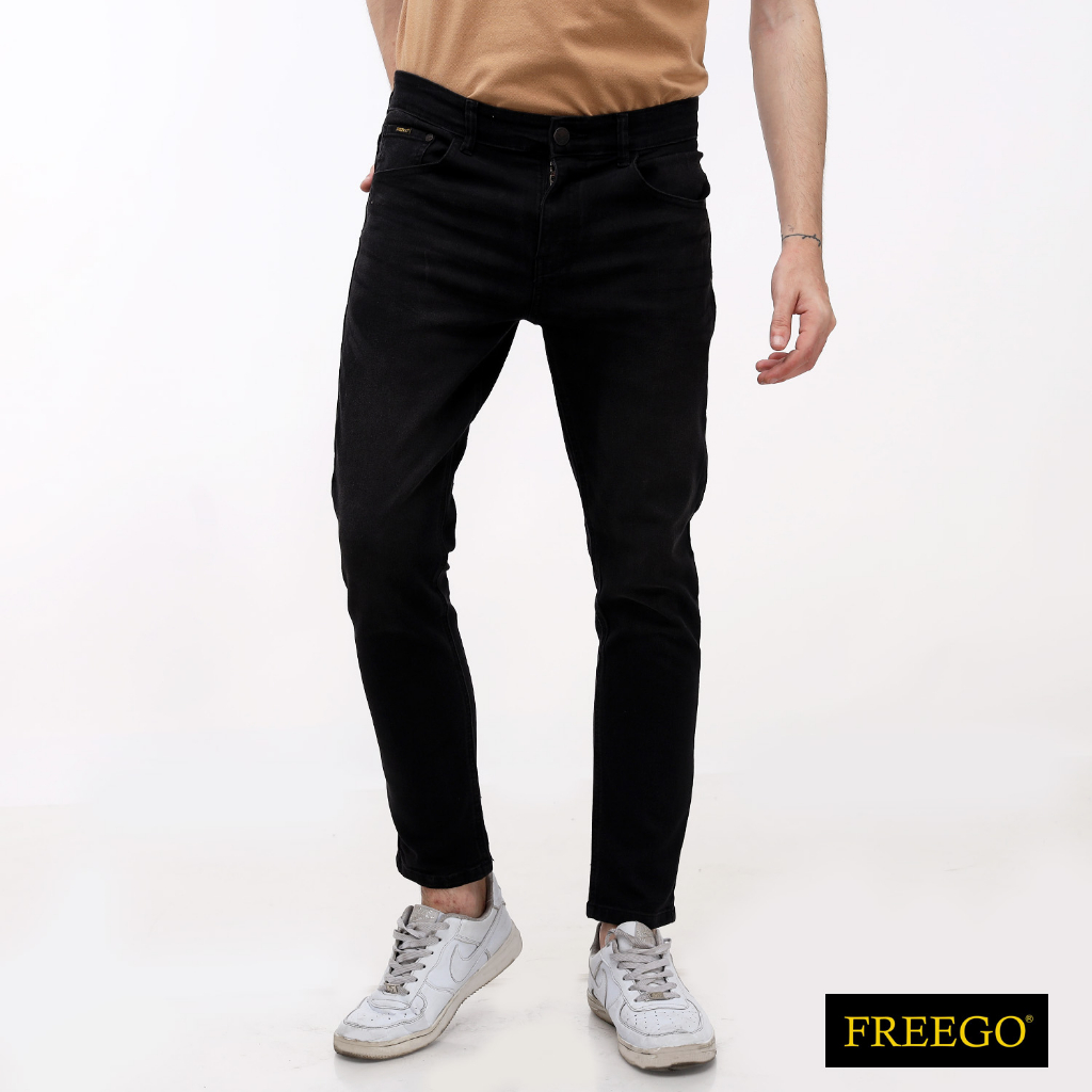Freego Mens Denim Long Pants Skinny GSB40-0004 | Shopee Philippines