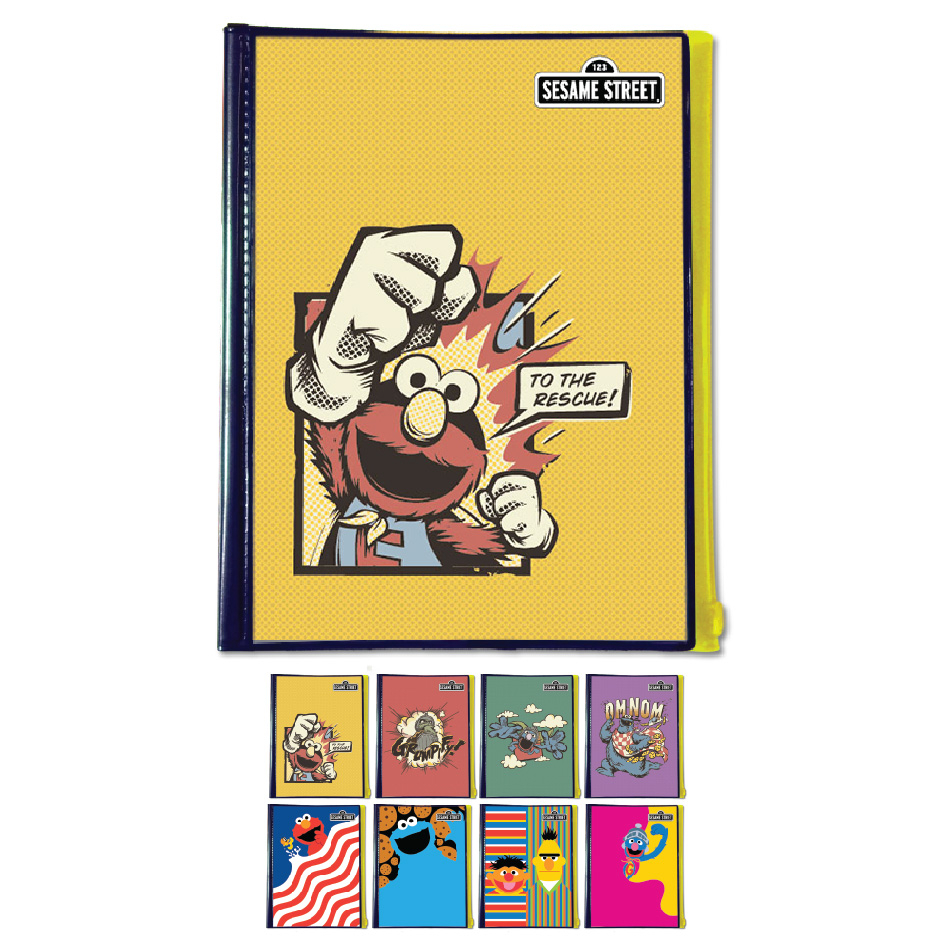 Stradmore Sesame Street Wirepin Binder / Zipbook (Assorted Only ...