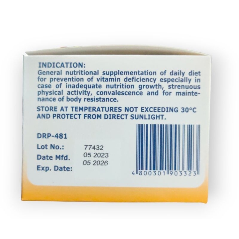 Multilem Multivitamins 100 Capsules | Shopee Philippines