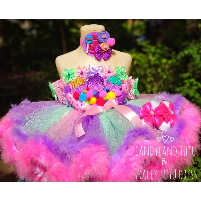 Feather Candy Tutu Dress pre order in 5-7days working period | Shopee ...