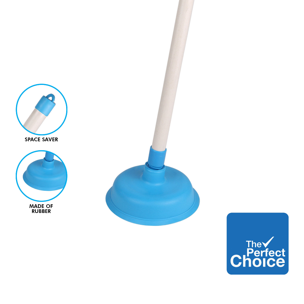The Perfect Choice Plunger Powerful Suction Clears Clogged Toilet Bowls ...