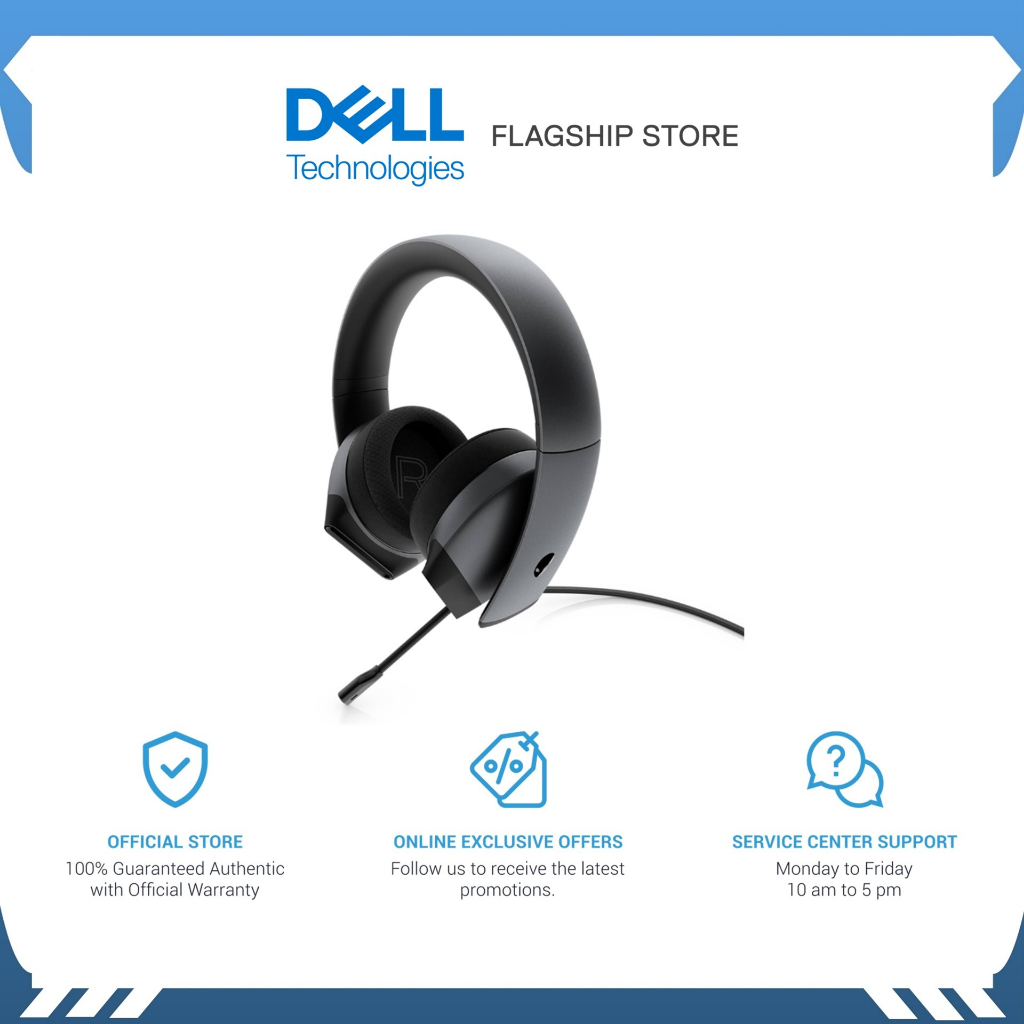 Dell Alienware 510H Gaming Headset (Wired, 3.5mm, USDB DAC, 32 Ohms, 7. ...