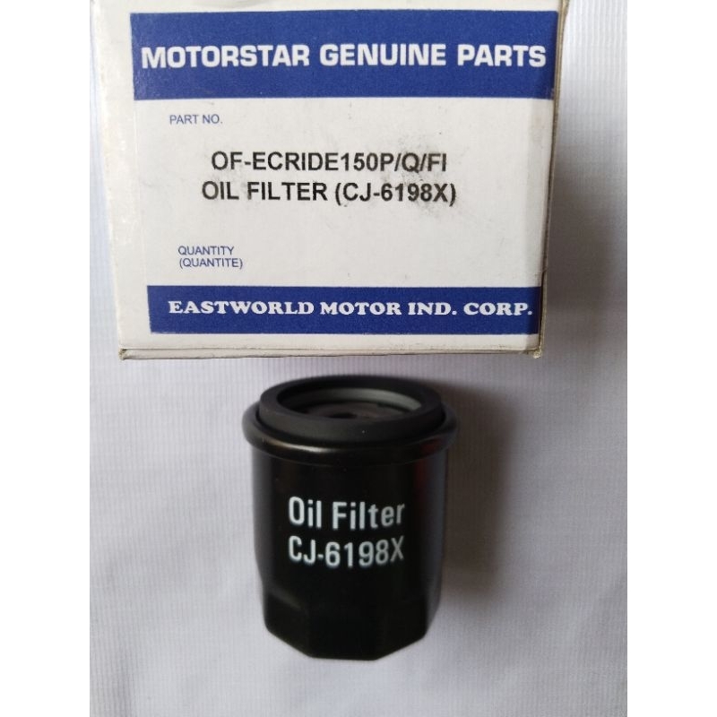 ECRIDE150P/Q/Fi OIL FILTER (CJ-6198X) MOTORSTAR | Shopee Philippines