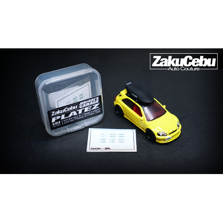 Zaku Cebu Autocouture X JKG 1:64 Scale Platez Philippine License Plates ...