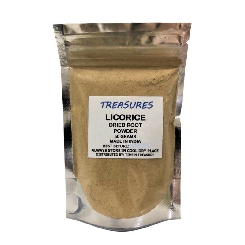 Treasures Licorice - Dried Root Powder - Mulethi - 100% Pure From India ...