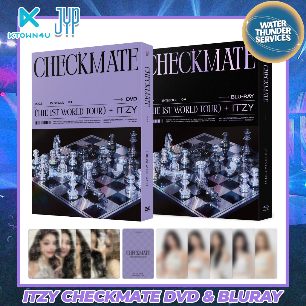 ITZY Checkmate DVD & Bluray with Ktown & JYP Shop POB [Preorder ...