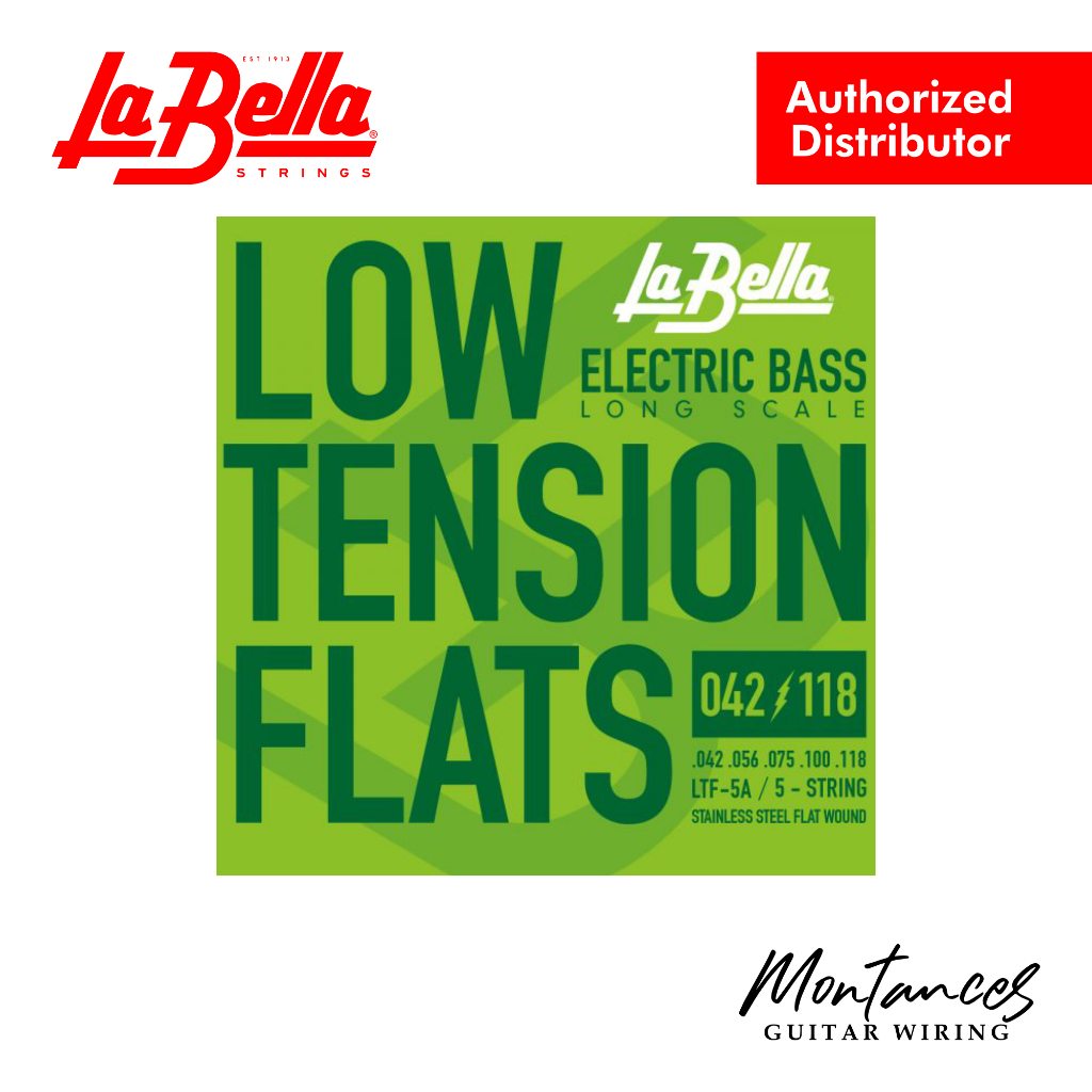 La Bella LTF-5A Low Tension | 5-String Bass String Set | 42-118 Light ...