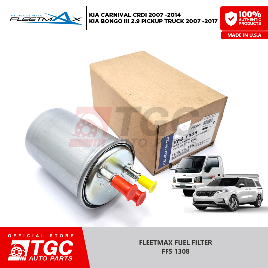 Fleetmax Fuel Filter KIA CARNIVAL CRDi 2007-2014 BONGO III 2.9 PICKUP ...