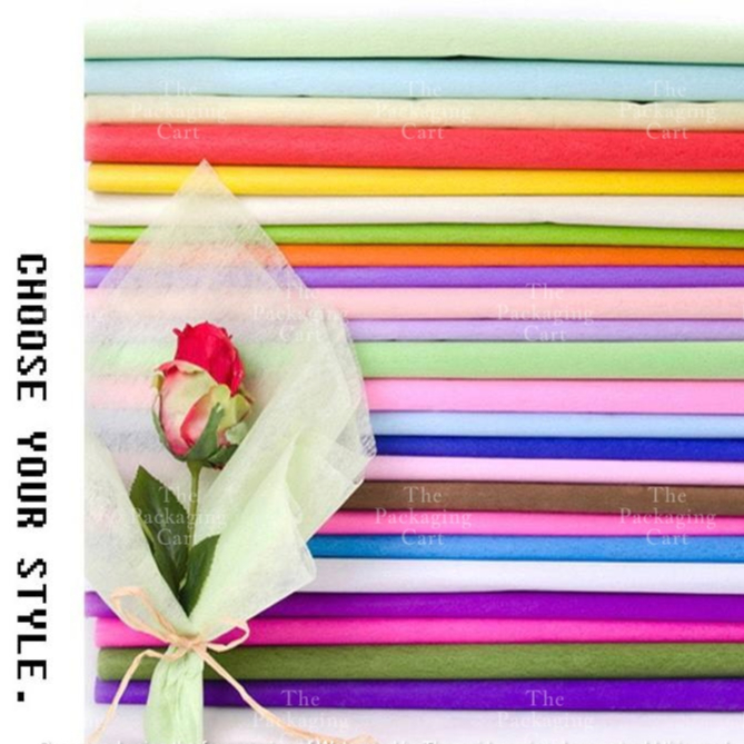 Colorful Tissue Wrapper Bouquet Handmade DIY Flower Gift Paper ...