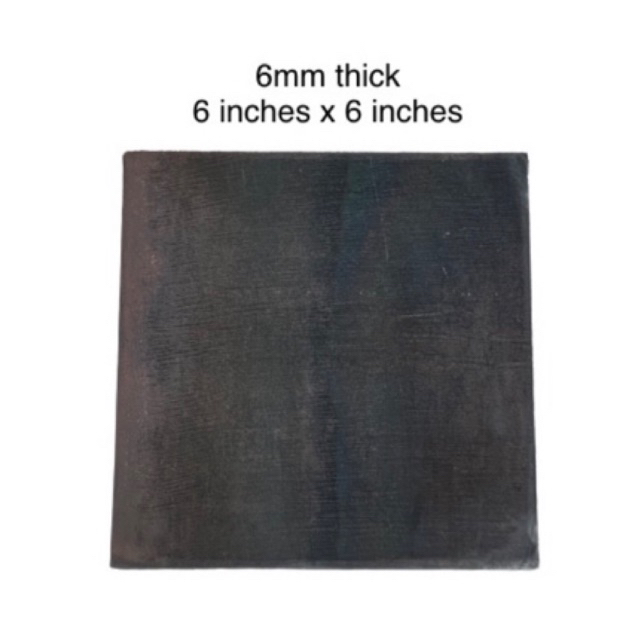 MS PLATE MILD STEEL BASE PLATE METAL 6mm thick x 6 inches x 6 inches ...