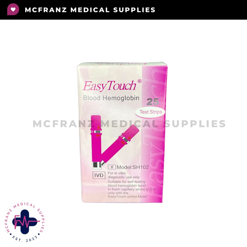 Easy touch Hemoglobin Strips | Shopee Philippines