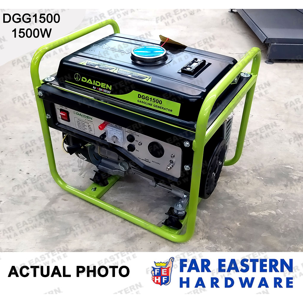 DAIDEN Gasoline Generator Genset 1000W | 1500W Manual Start | Shopee ...