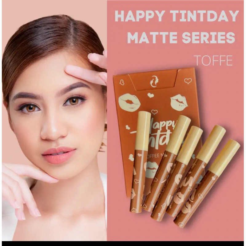 HAPPY TINTDAY COSMETICS - TOFFEE ( 5 SHADES IN ONE BOX ) | Shopee Philippines