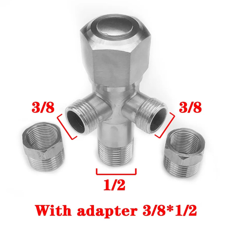 Heavy Duty 304 Stainless Steel Kitchen Bathroom Angle Valve(One Way ...