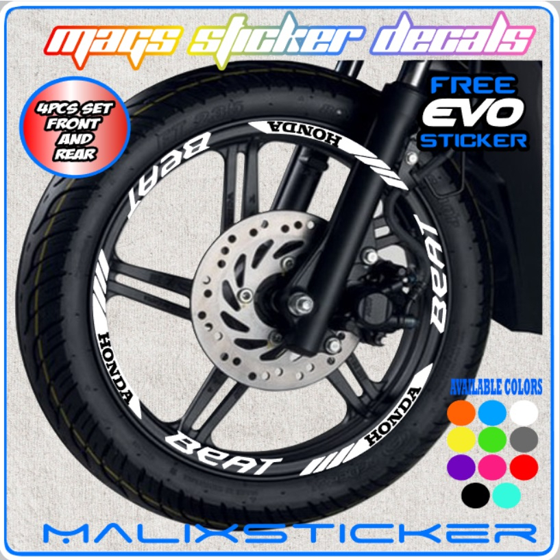 Honda Beat Mags sticker decal set for 2 wheels | Shopee Philippines