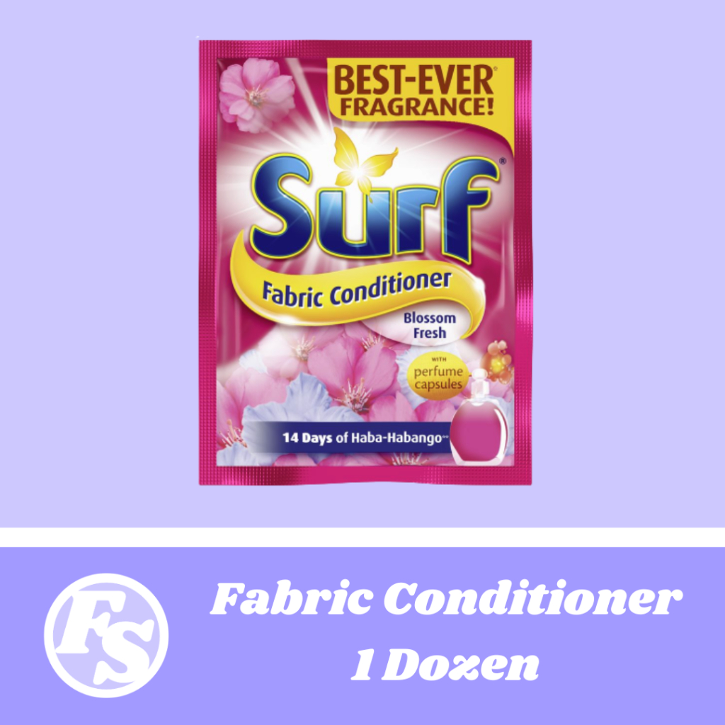 Surf Blossom Fresh Fabric Conditioner 25mL (1 Dozen) | Shopee Philippines