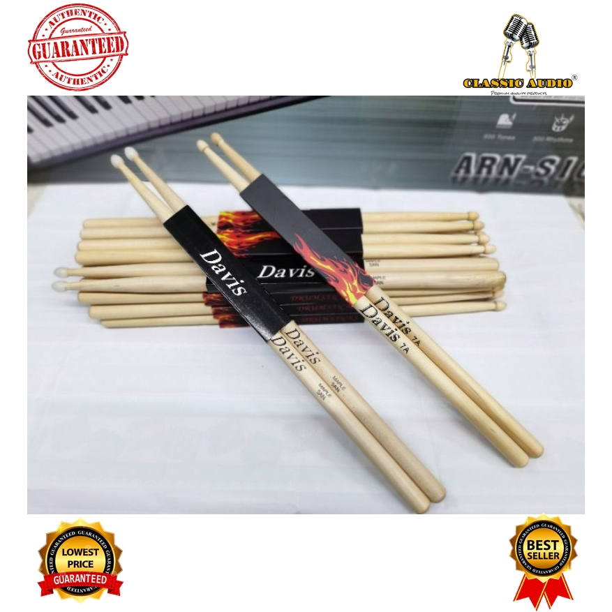 Classic Audio Davis/Global drums stick ordinary/ with cup (Original) | Shopee Philippines