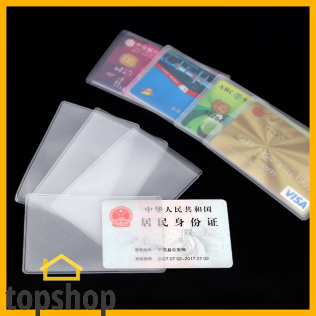 TOPSHOP Waterproof PVC Card Cover License Card Cover Bank Card Credit ...