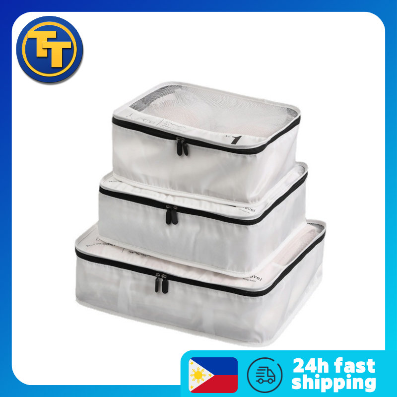 3pcs Travel Pouch Organizer Packing Cubes Travel Organizer Luggage ...