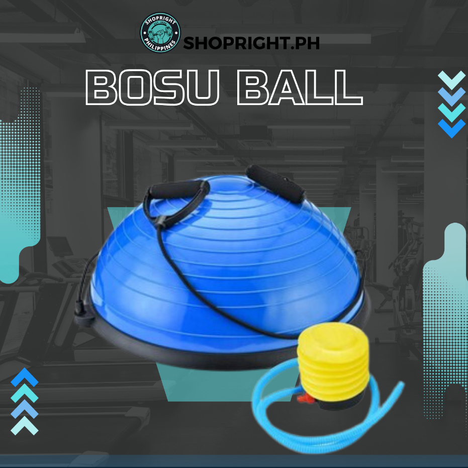 Bosu Ball Balance Trainer with handle and free pump | Shopee Philippines