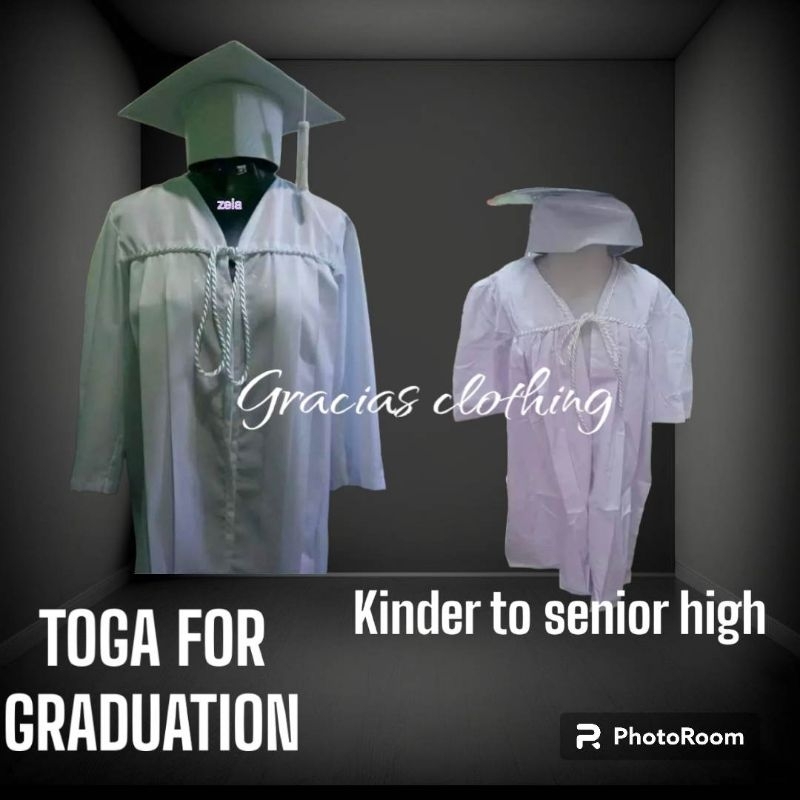TOGA SET FOR SCHOOL GRADUATIONS TOGA DRESS AND HAT GOOD QUALITY FABRIC ...