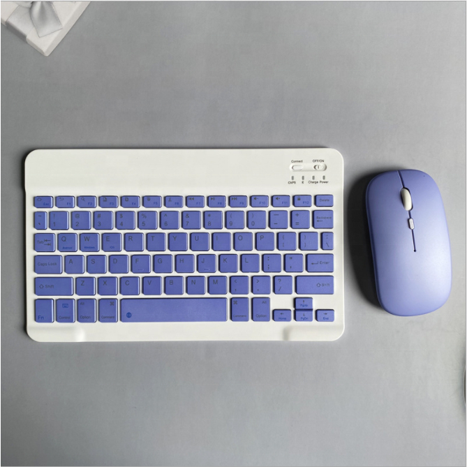 【Local shipment】Wireless Keyboard and Mouse 10 inch Macaron Colors for ...