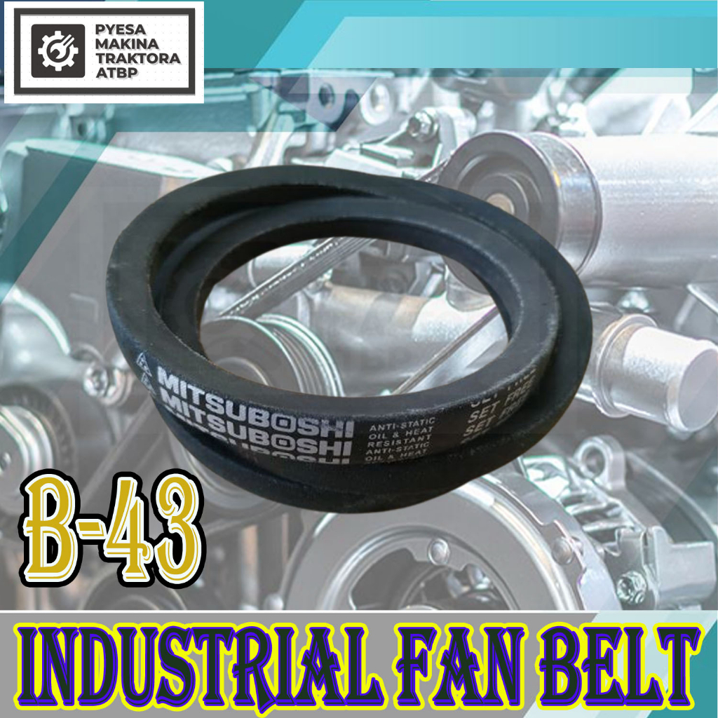 Industrial Fan Belt B Type B-43 B 43 B43 Heavy Duty Fan Belt | Shopee Philippines