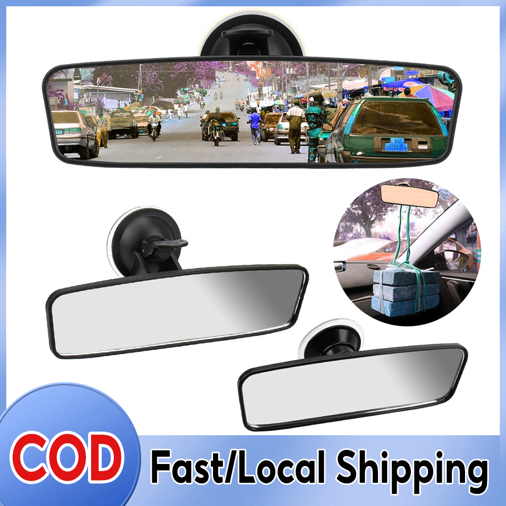 Adjustable Suction Cup Interior Rear View Mirror Car Rear Mirror 360 ...