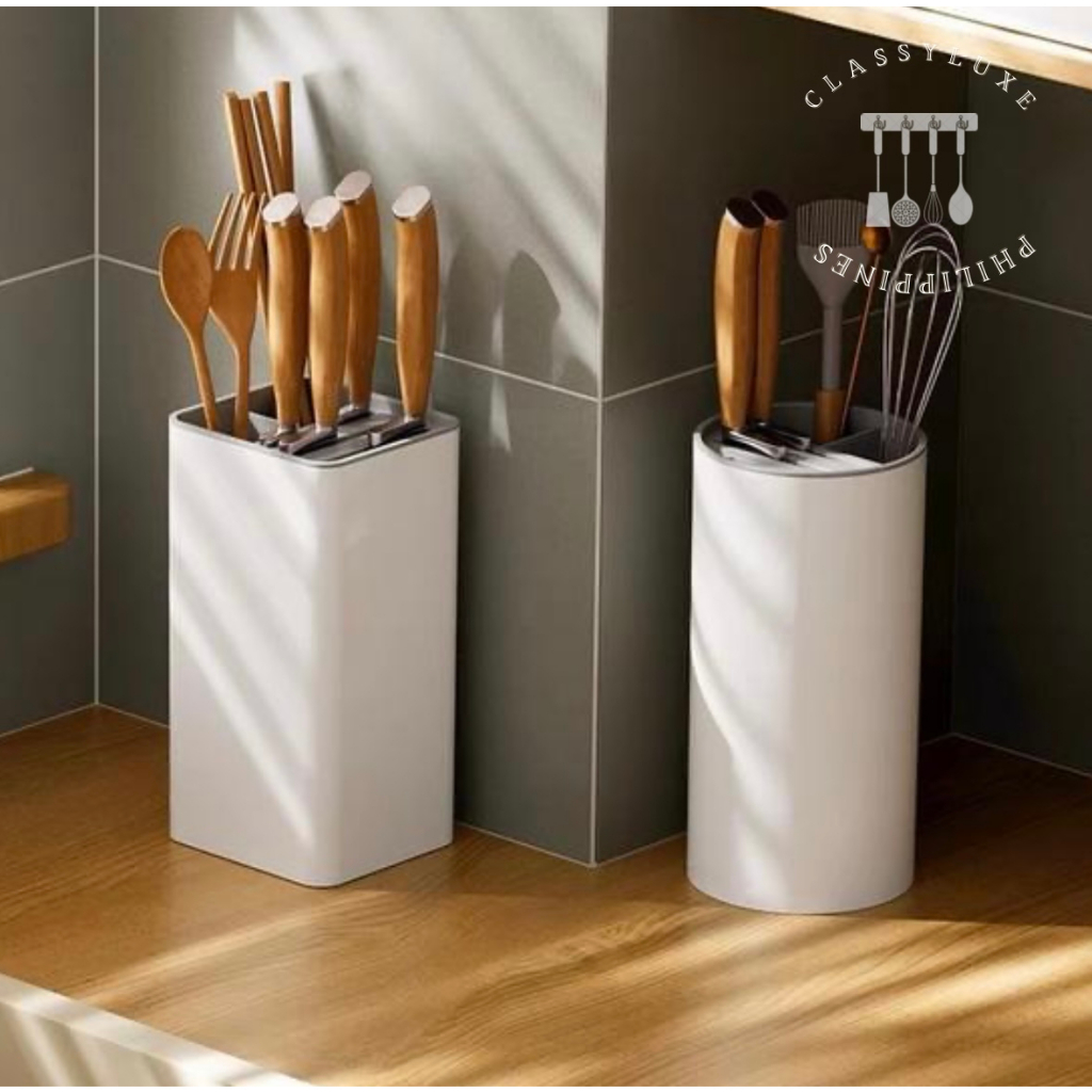 KITkitchen Kitchen Knife Holder Rack Household Drain Table Kitchen ...
