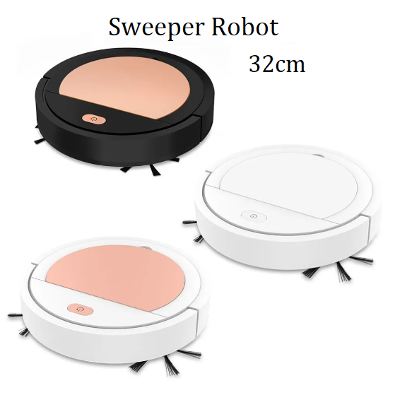 SC 360° Smart Sweeper Robot USB Chargeable Mute Vacuum Cleaner Mop ...