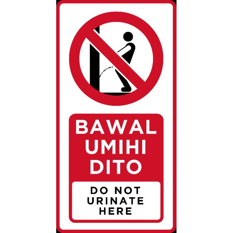 Laminated A4 size sign tagalog mga bawal (makapal) | Shopee Philippines