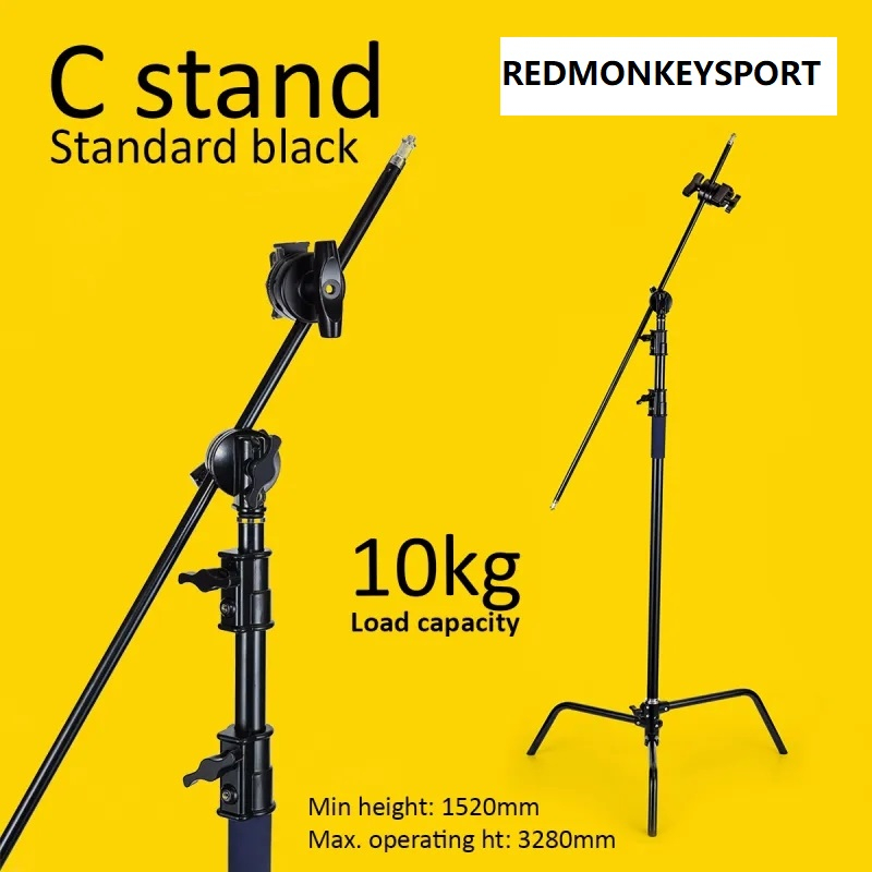 3.3M / 10.8ft Heavy Duty Studio Centry C Stand Detachable Light C-stand ...