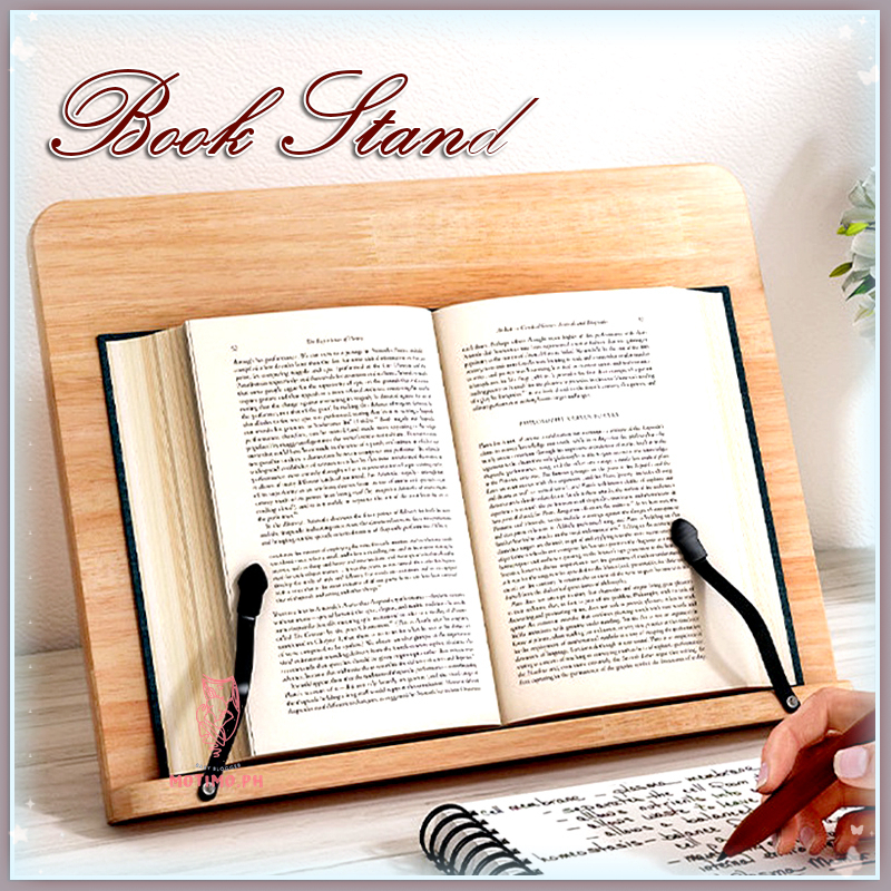 From PH Adjustable Wood Reading Rest Tablet Book Holder Universal ...