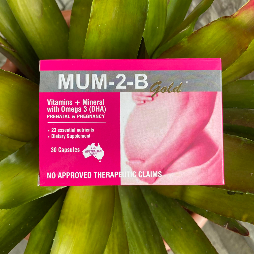 MUM-2-B GOLD Vitamins + Mineral with Omega 3 Prenatal and Pregnancy (30 ...