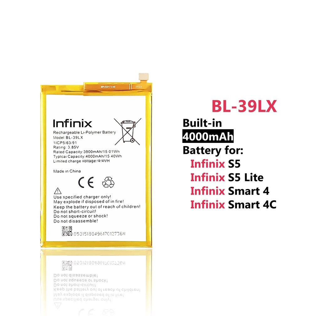 Infinix S5 S5 Lite Smart 4 Smart 4C BL-39LX Battery Lithium Battery ...