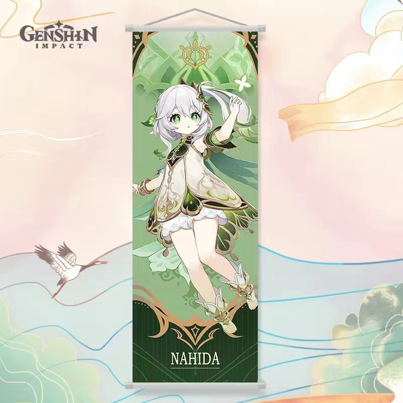 Genshin Impact Tarot Series Murals Zhongli Keqing Hu Tao Xiao Klee Game ...