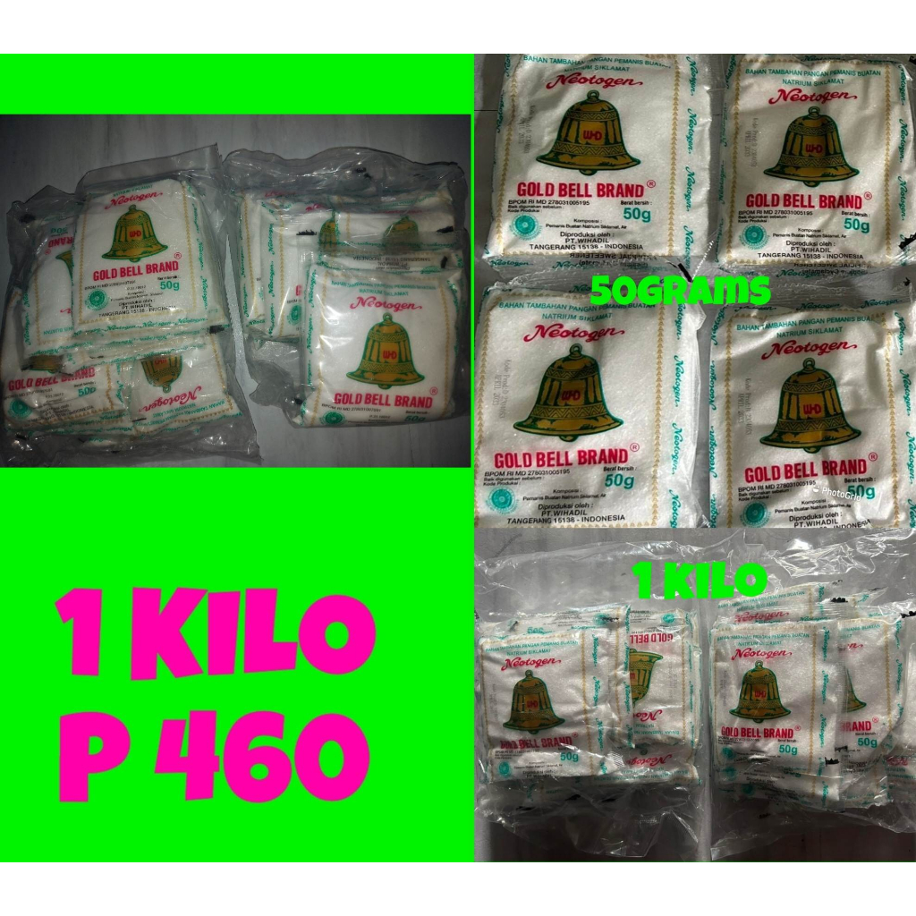Magic Sugar Gold bell Neotogen 1kilo 20pcs x 50grams | Shopee Philippines