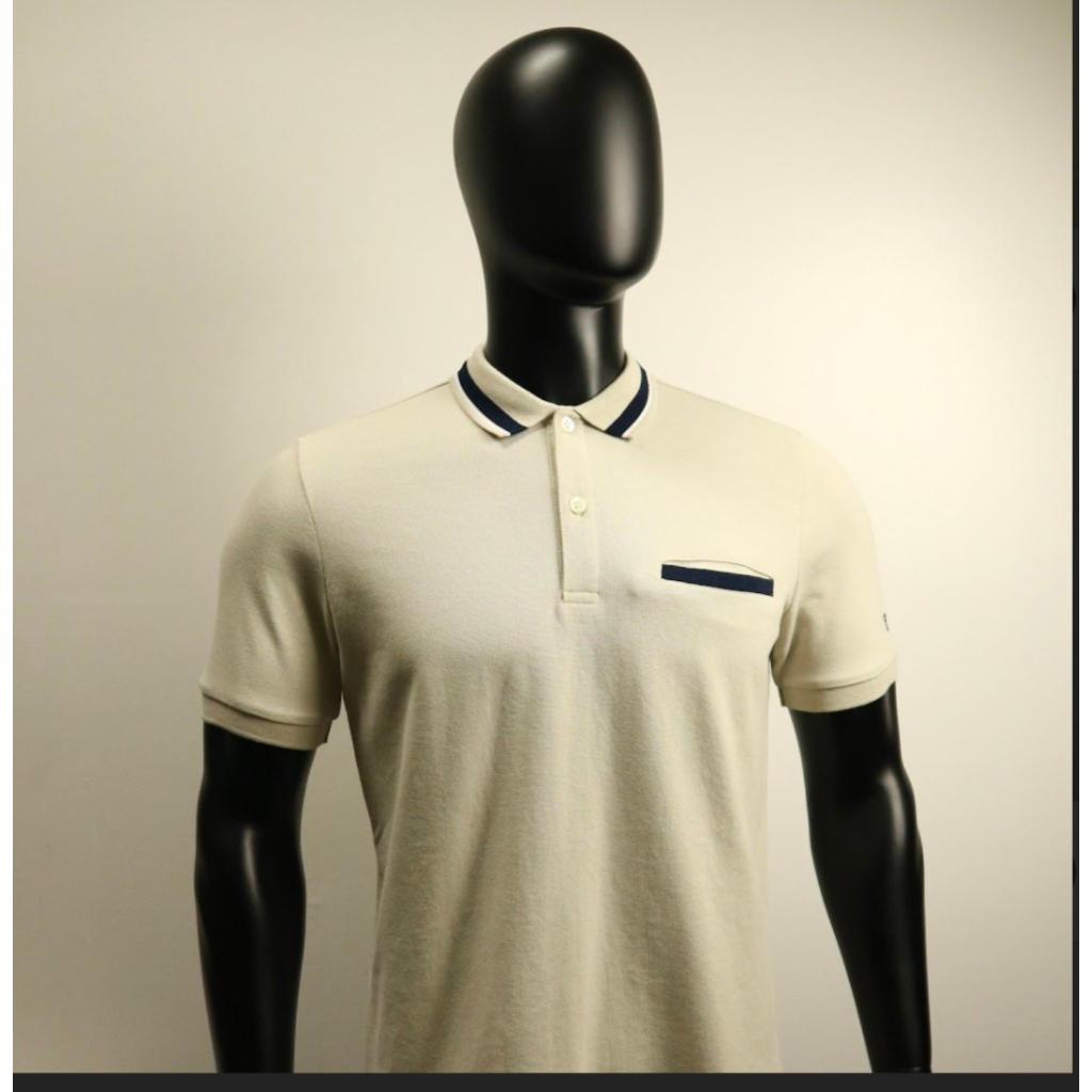 COLLEZIONE C2 Regular FIT 23MT1K013 ECRU Pique Polo Shirt Wear Men Key ...