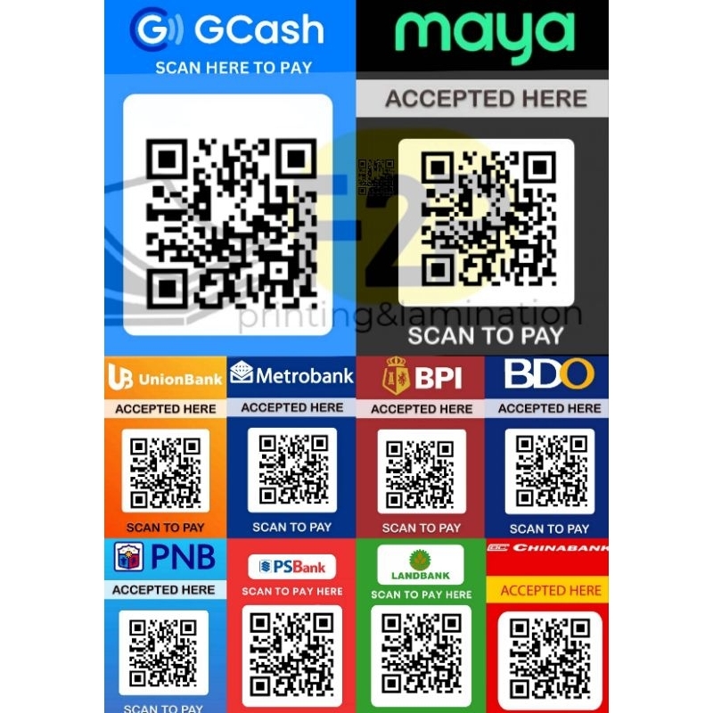 Qr codes Laminated, PVC and Sintra‼️‼️4x6 inches | Shopee Philippines