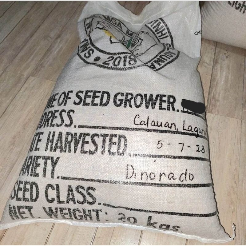 Palay/Binhi/Rice Seeds IRRI David DINORADO (20 kg) | Shopee Philippines