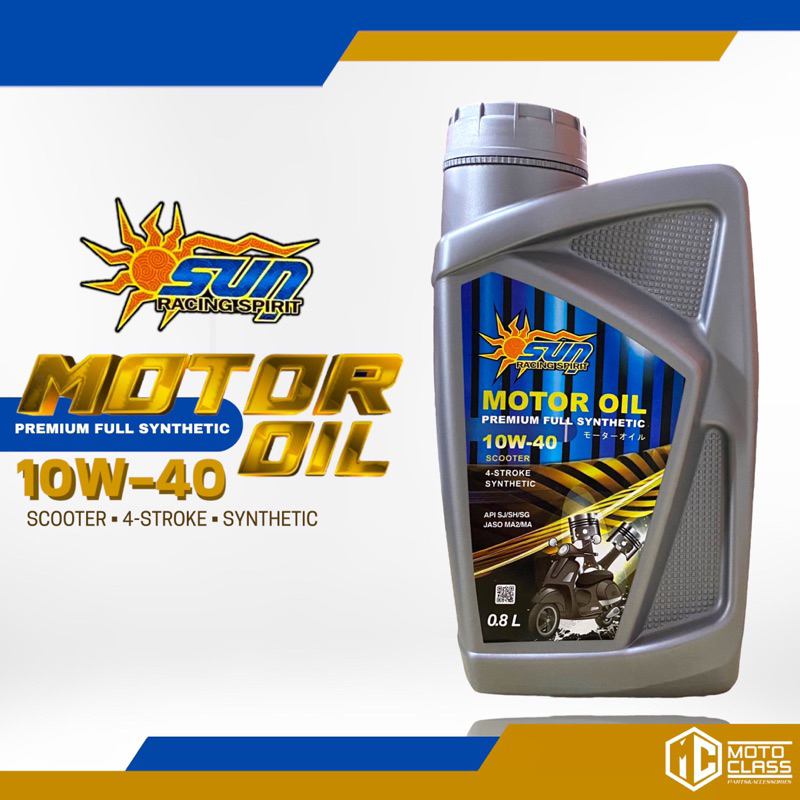 SUN ENGINE OIL SCOOTER 10W-40 0.8L OILSUN07 | Shopee Philippines