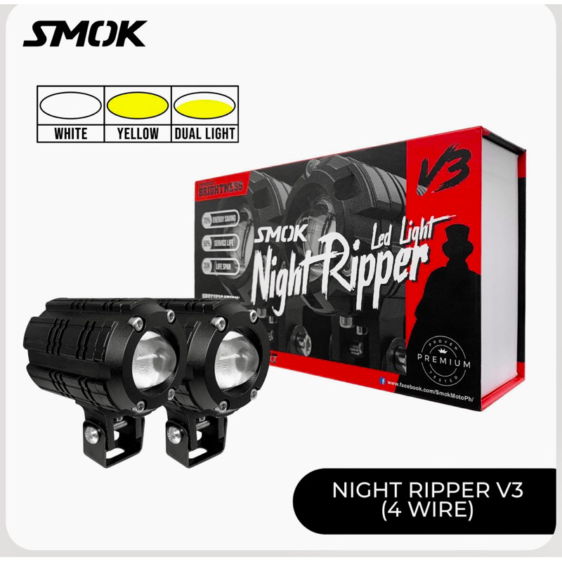 Smok mini driving light V3 night ripper W/ Free 3 way switch | Shopee Philippines